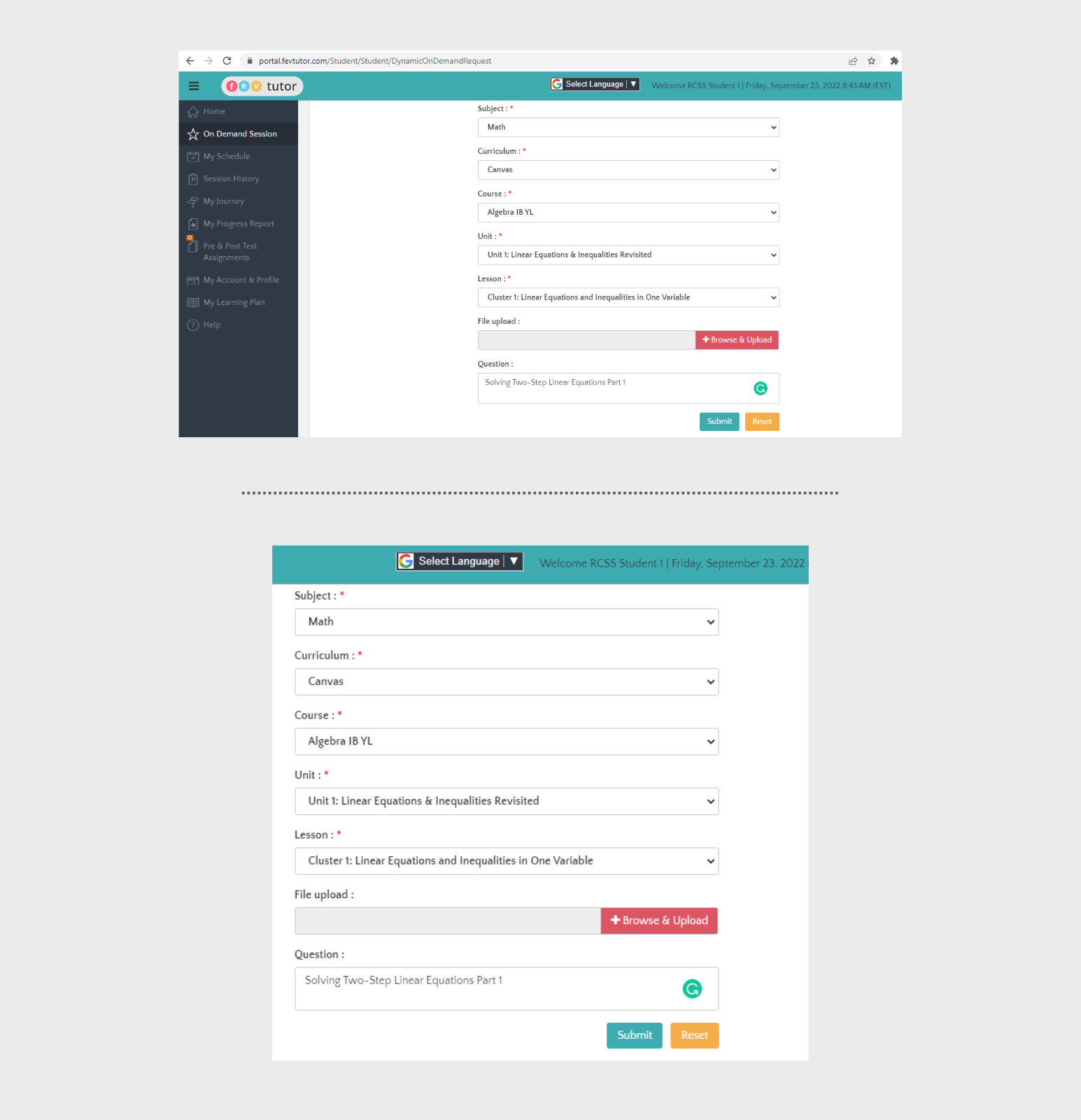 One Click Access to your Tutoring Partner with Canvas