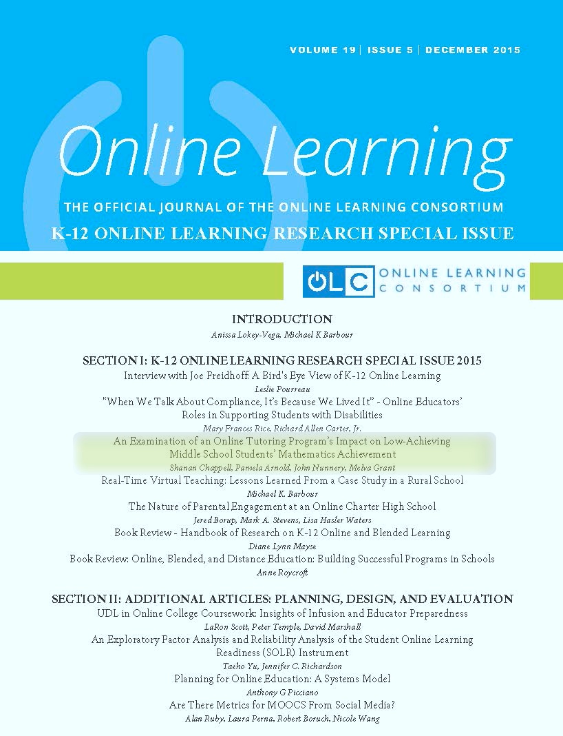 In case you missed it...FEV's virtual tutoring was featured in the OLC ...